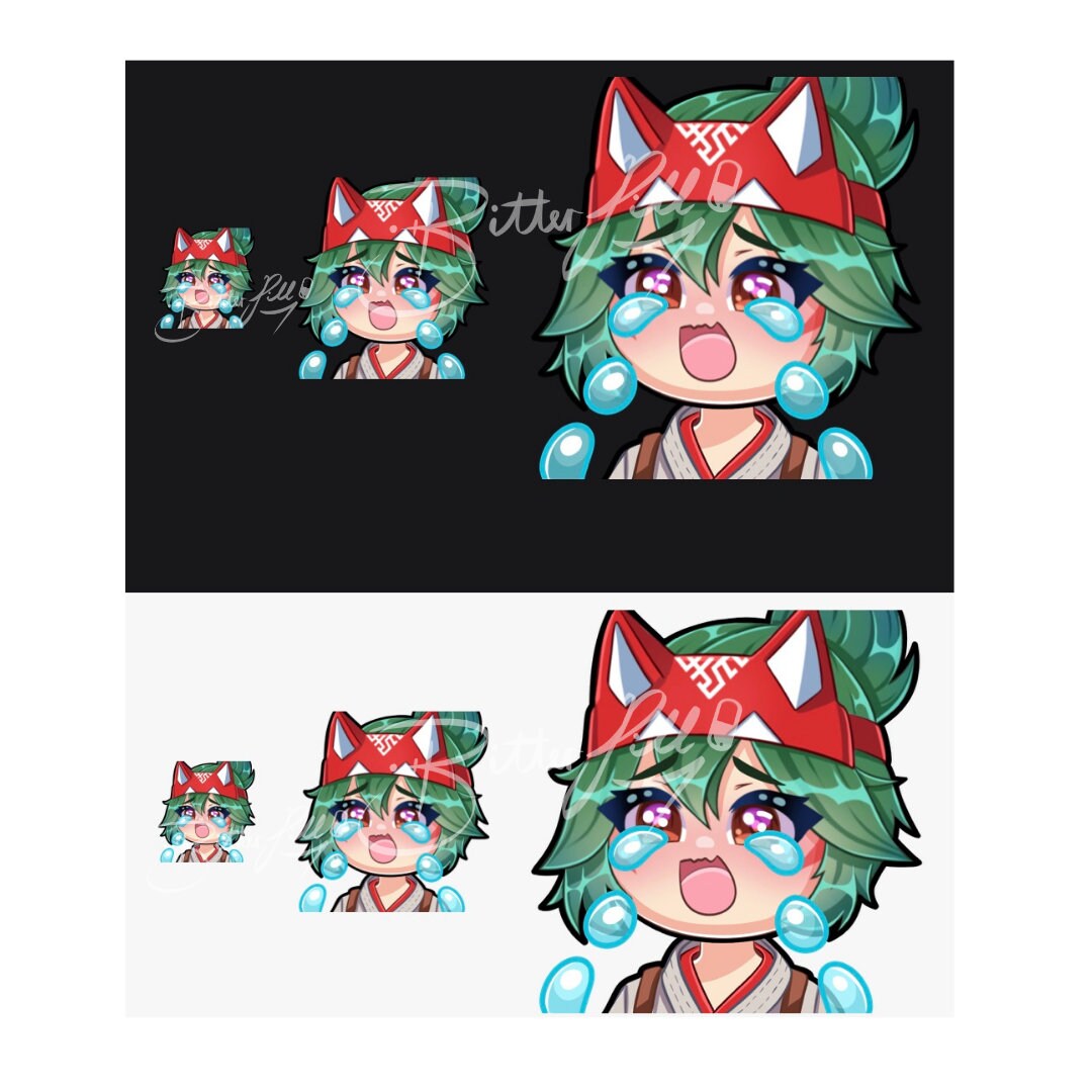 Twitch Emotes - Overwatch 2 - Chibi Kiriko - Etsy