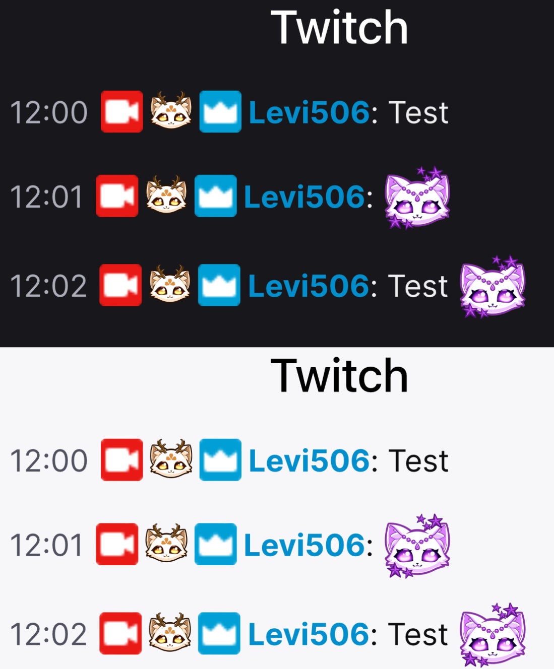 Kawaii Cat Sub-badges - Etsy