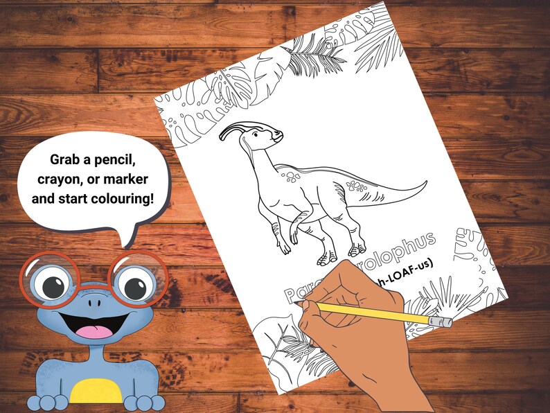 Dinosaur Colouring Pages; A to Z Dinosaurs and Prehistoric Creatures ...