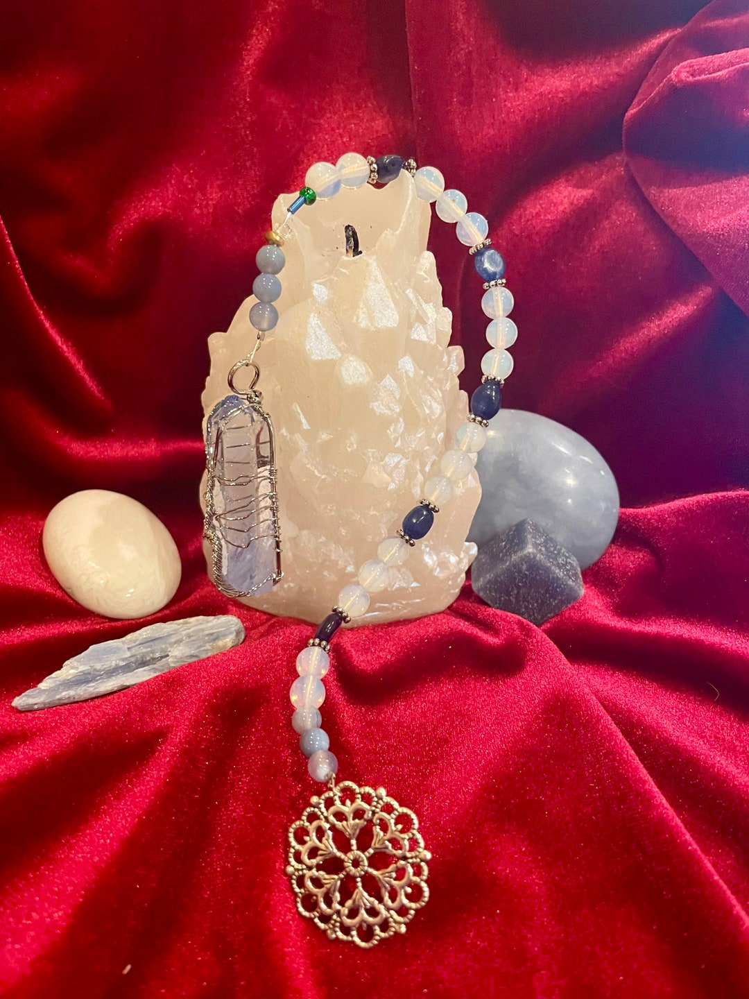 Beautiful Beads for Your Workspace Opaline, Kyanite and Blue Lace Agate ...