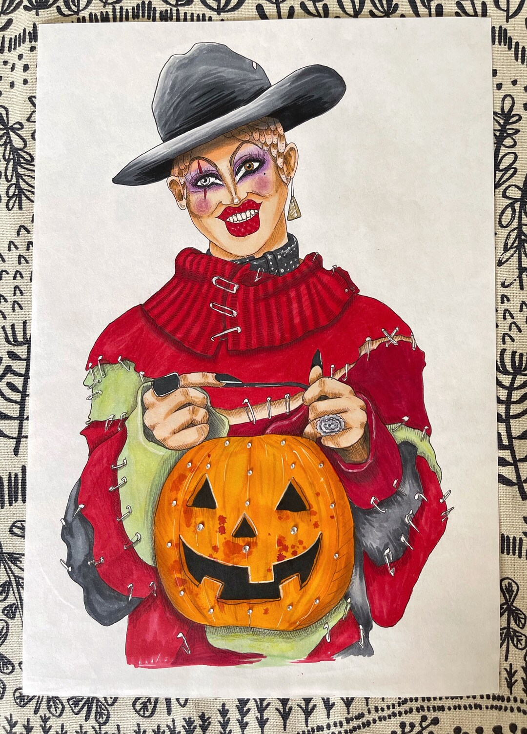 Crystal Methyd - Freddie Krueger Inspired Artwork - Original - Etsy