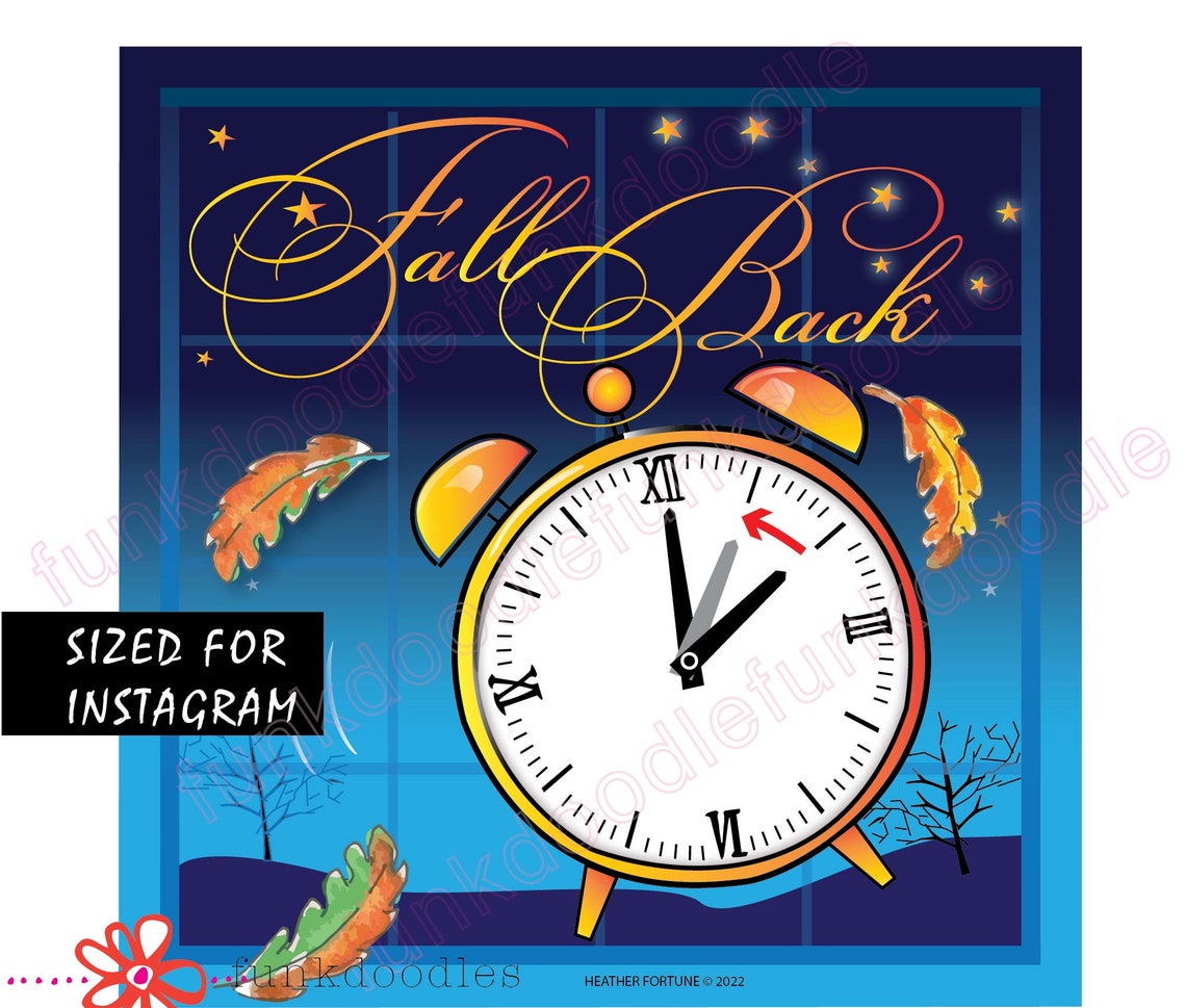 Daylight Saving Time Change Clip Art Kit; Fall Back DST; Extra Hour of ...