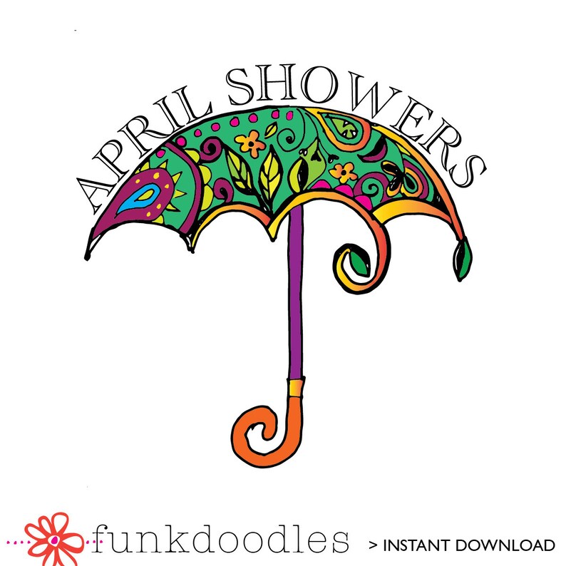 APRIL SHOWERS CLIPART Sized for Instagram;april Showers Brings May ...