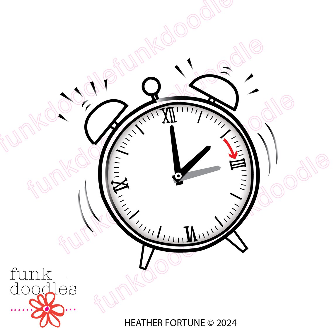 Spring Forward Clip Art for Daylight Savings Time 2024 DST; Late for ...