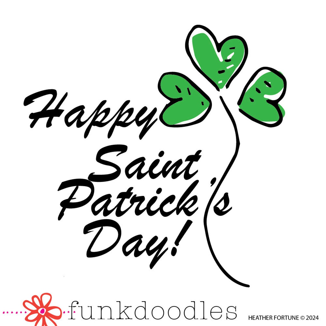 St Patricks Day Clip Art SHAMROCK Border With Religious Trinity Text ...