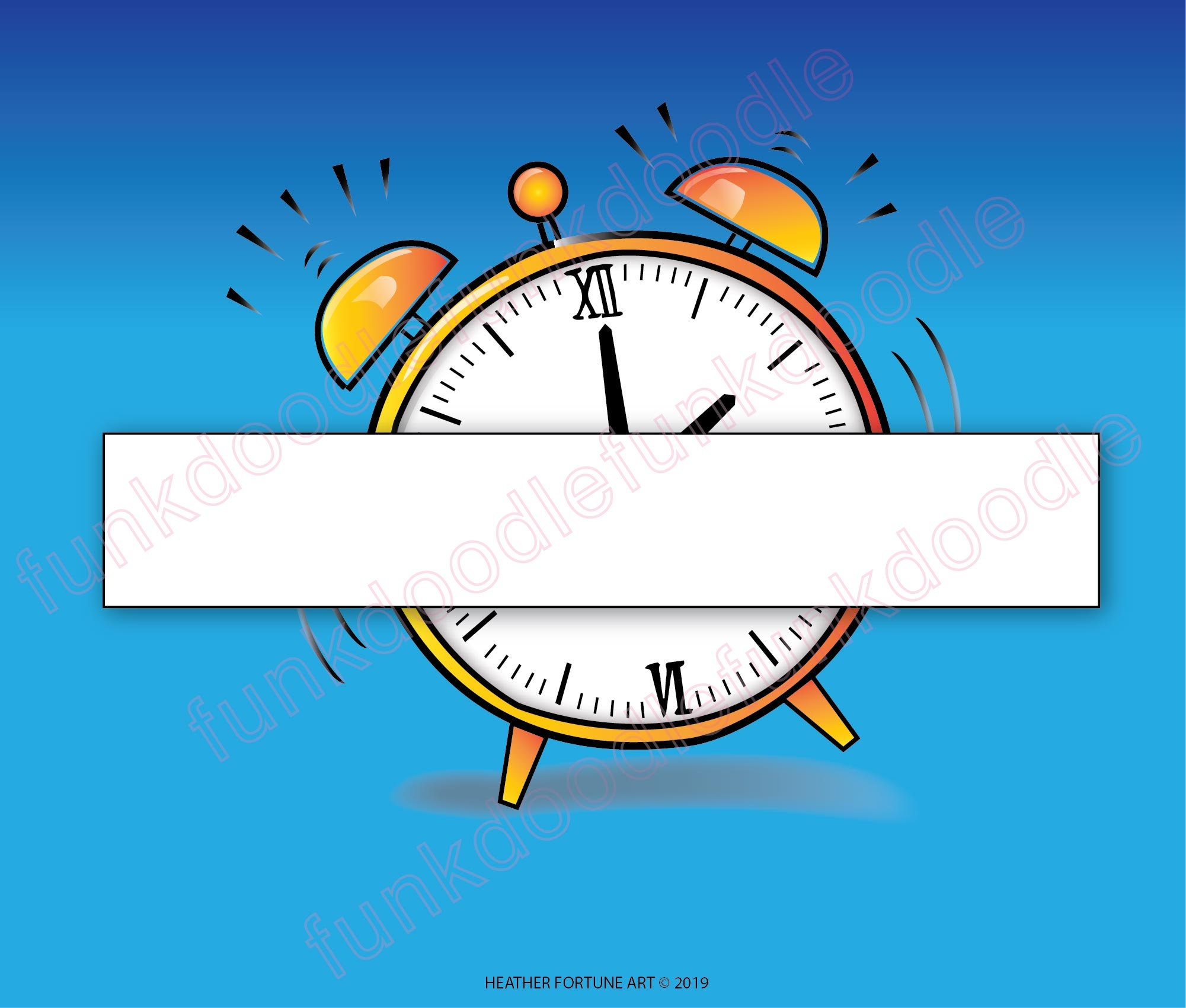 DAYLIGHT SAVING Time Clip Art; DST 2026, Hand Drawn Spring Alarm Clock ...
