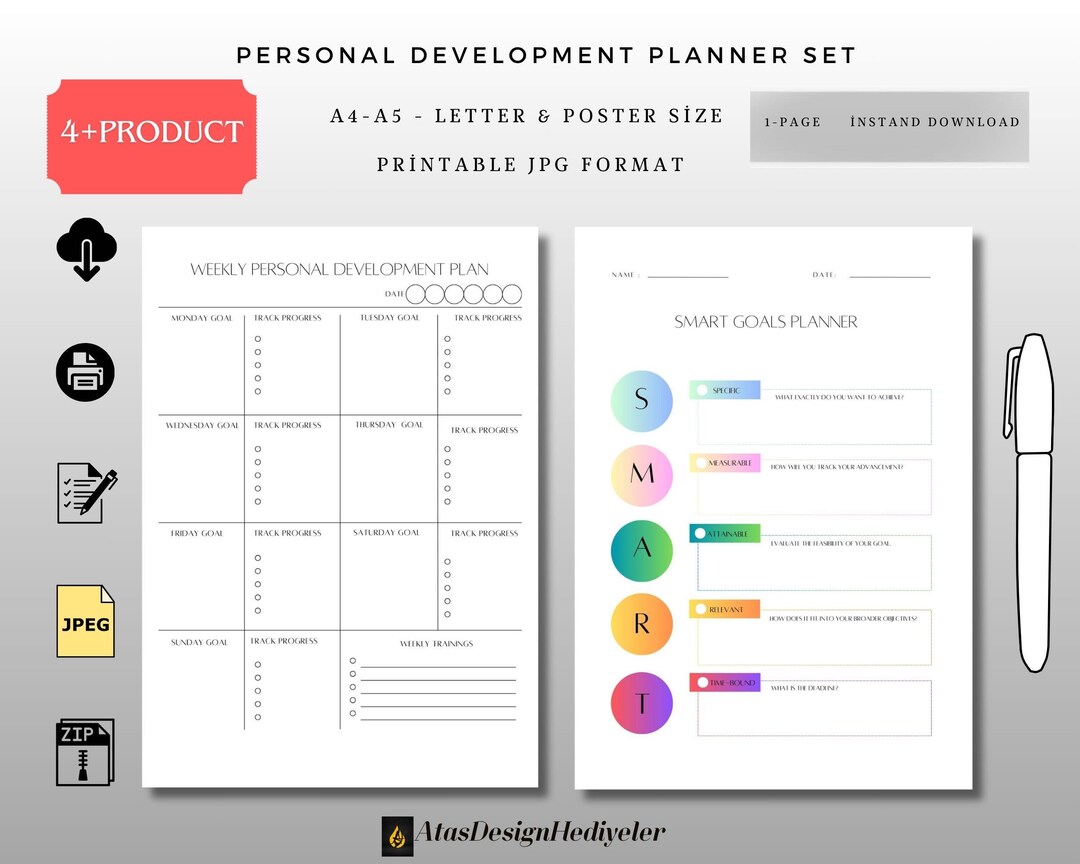 Personal Development Planner Personal Development Self Development ...