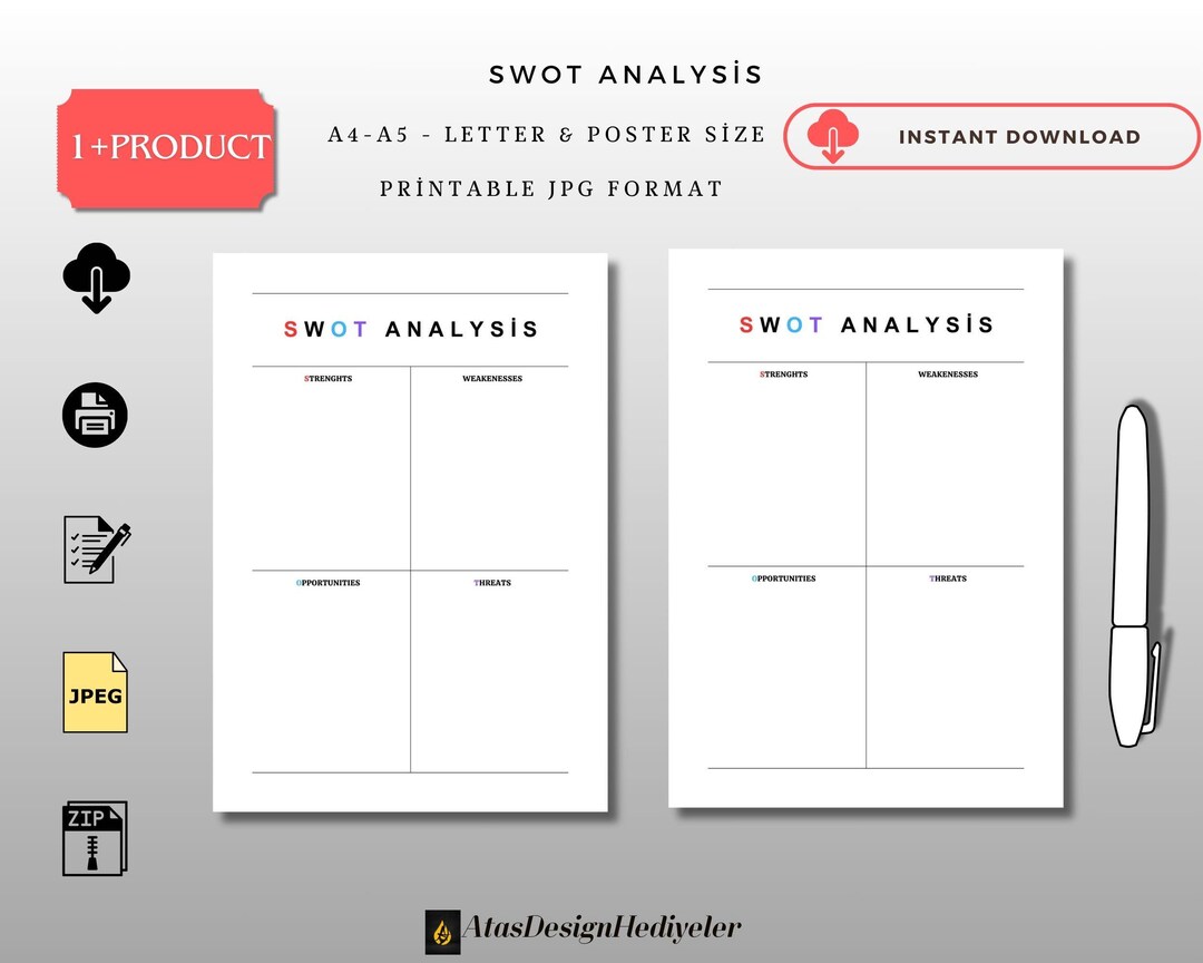 Swot, Swot Analysis, Swot Template, Business Analysis, Competitor ...