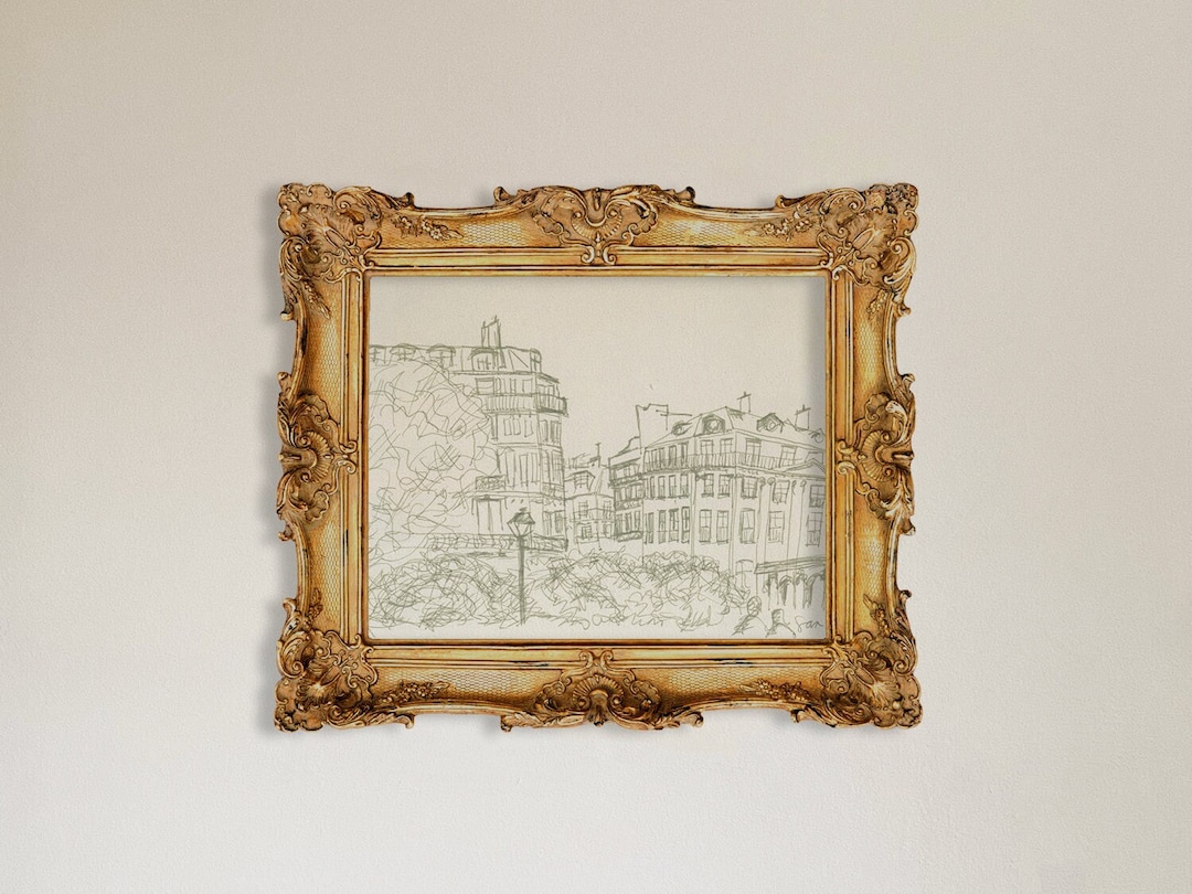 Neutral Drawing Paris Art Print for Bedroom Romantic Interiors Wall ...