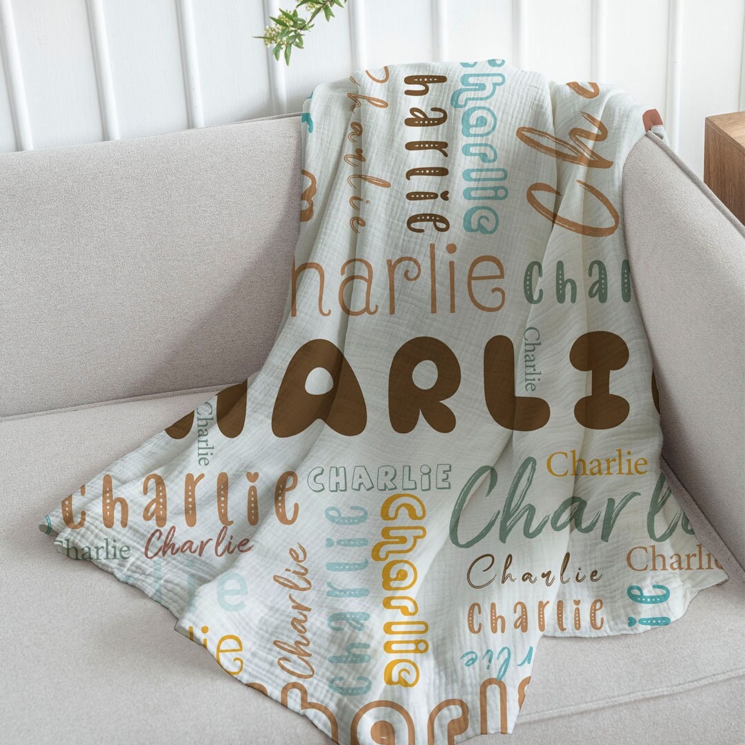 Baby Name Blanket Baby Girl Personalized Blanket Pink Rose - Etsy