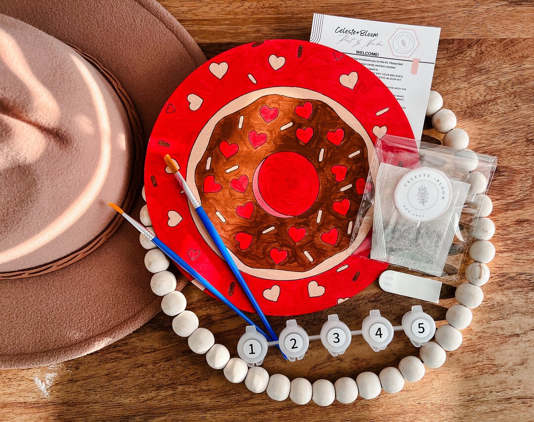 DONUT You Love Me Paint by Number Kit, Paint and Sip, Valentines Day ...