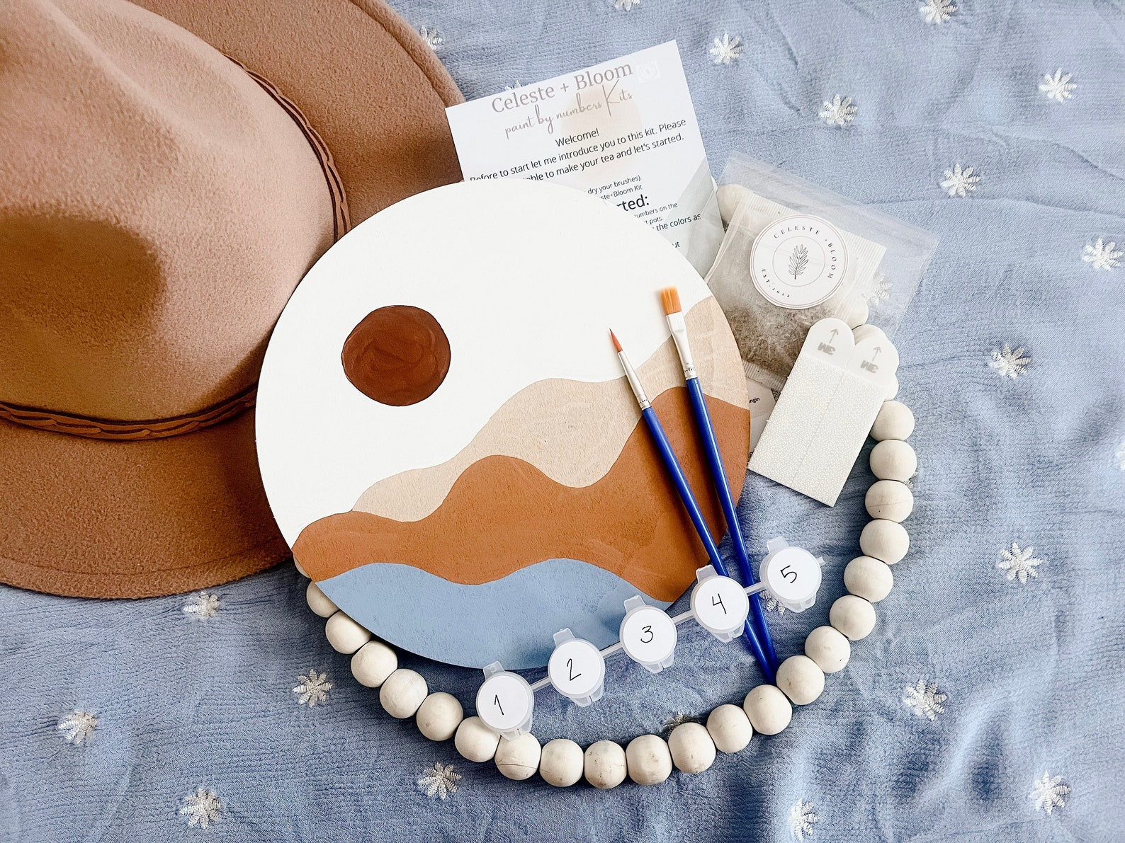 SUNSET Paint by Numbers Kit, Easy Diy Beginners Acrylic Paint Kit ...