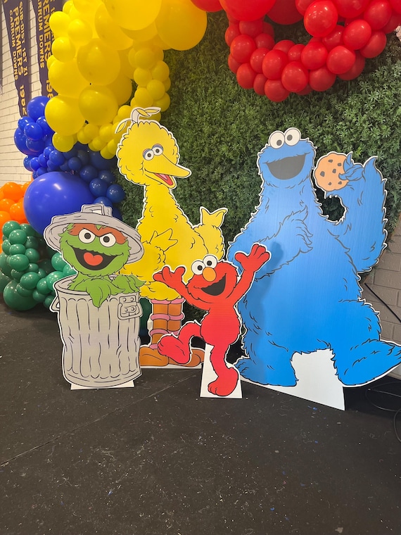 Sesame Street Character Cutouts Cardboard Cutouts Cutout Crayon Box