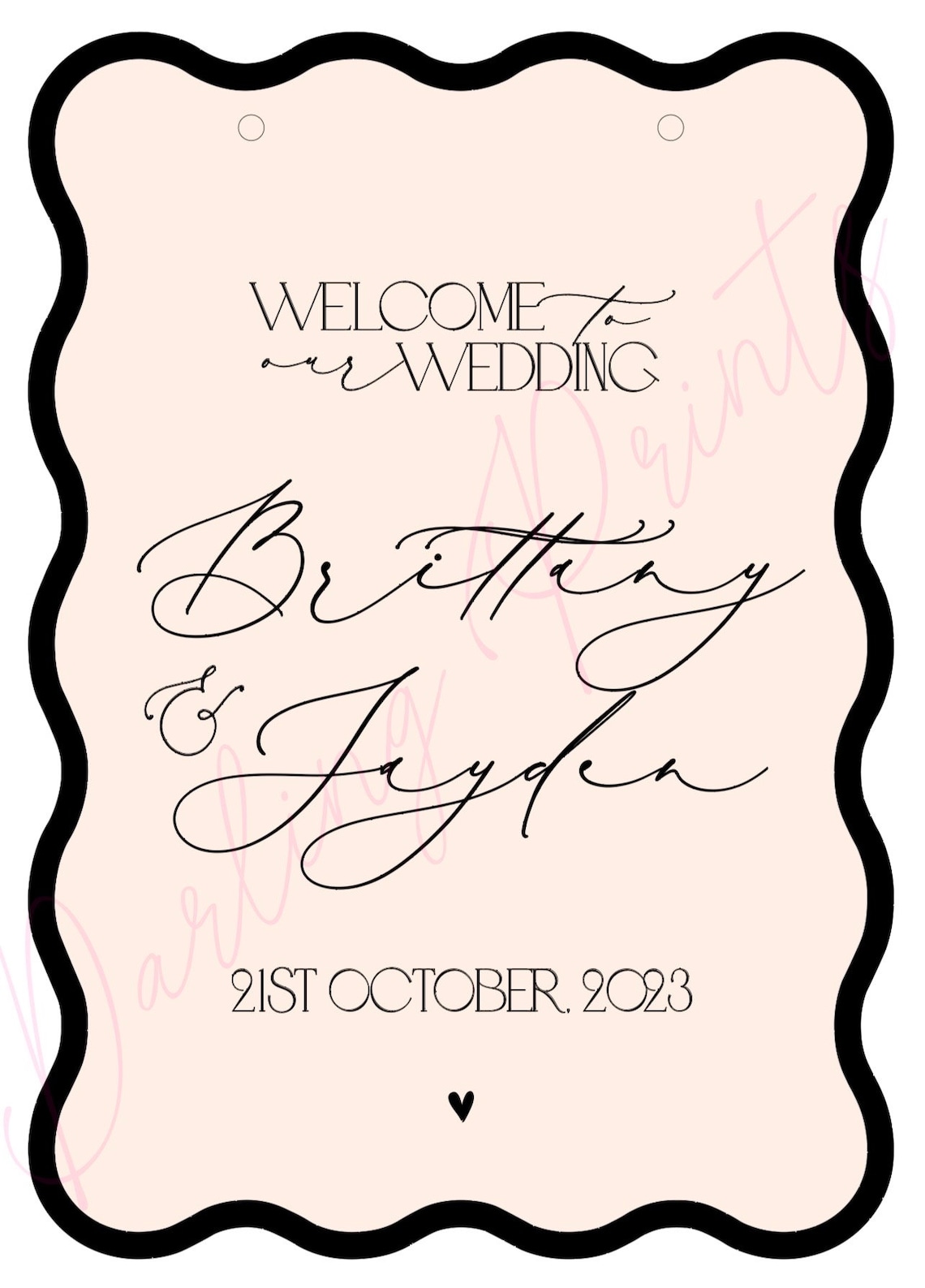 Customised Wedding/hens/event Welcome Sign - Etsy