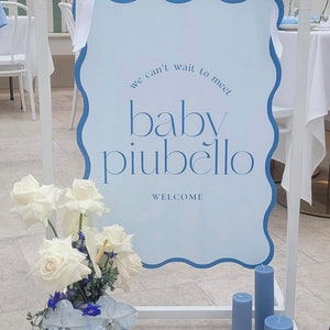 Custom Personalised Wedding/hens/event Welcome Sign Signage - Wavy ...