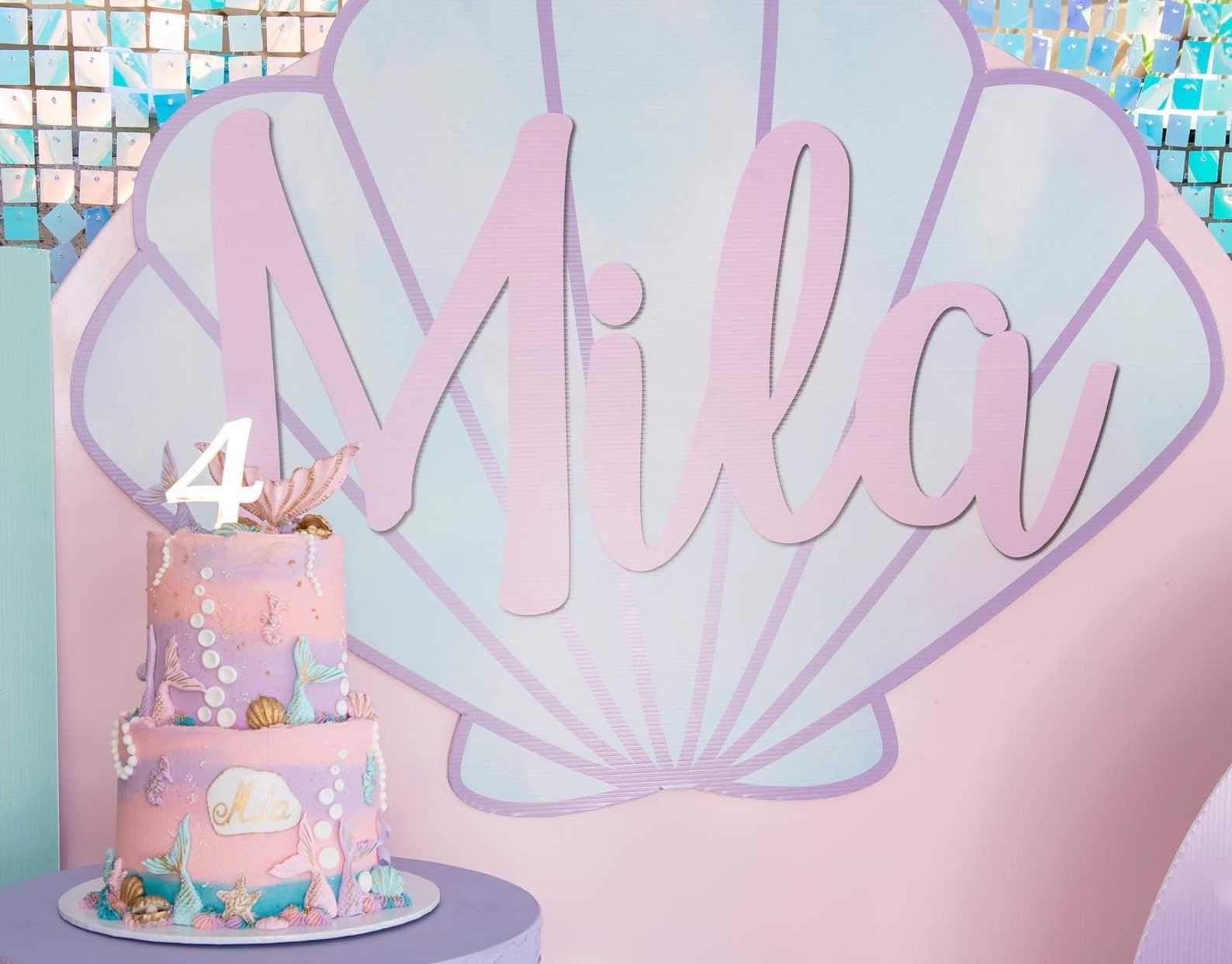 Mermaid / Ariel Party Standee Cut Outs - Etsy