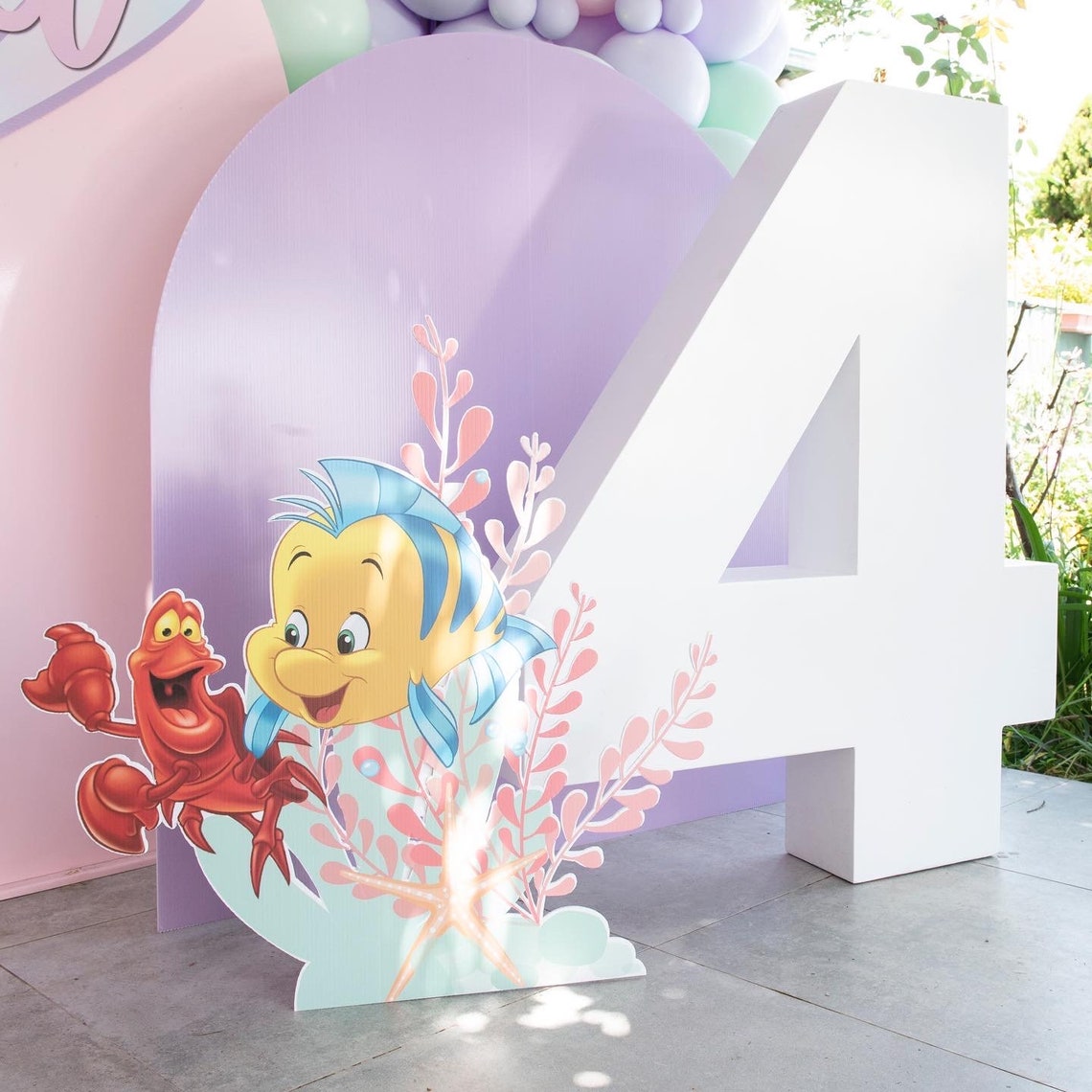 Mermaid / Ariel Party Standee Cut Outs - Etsy