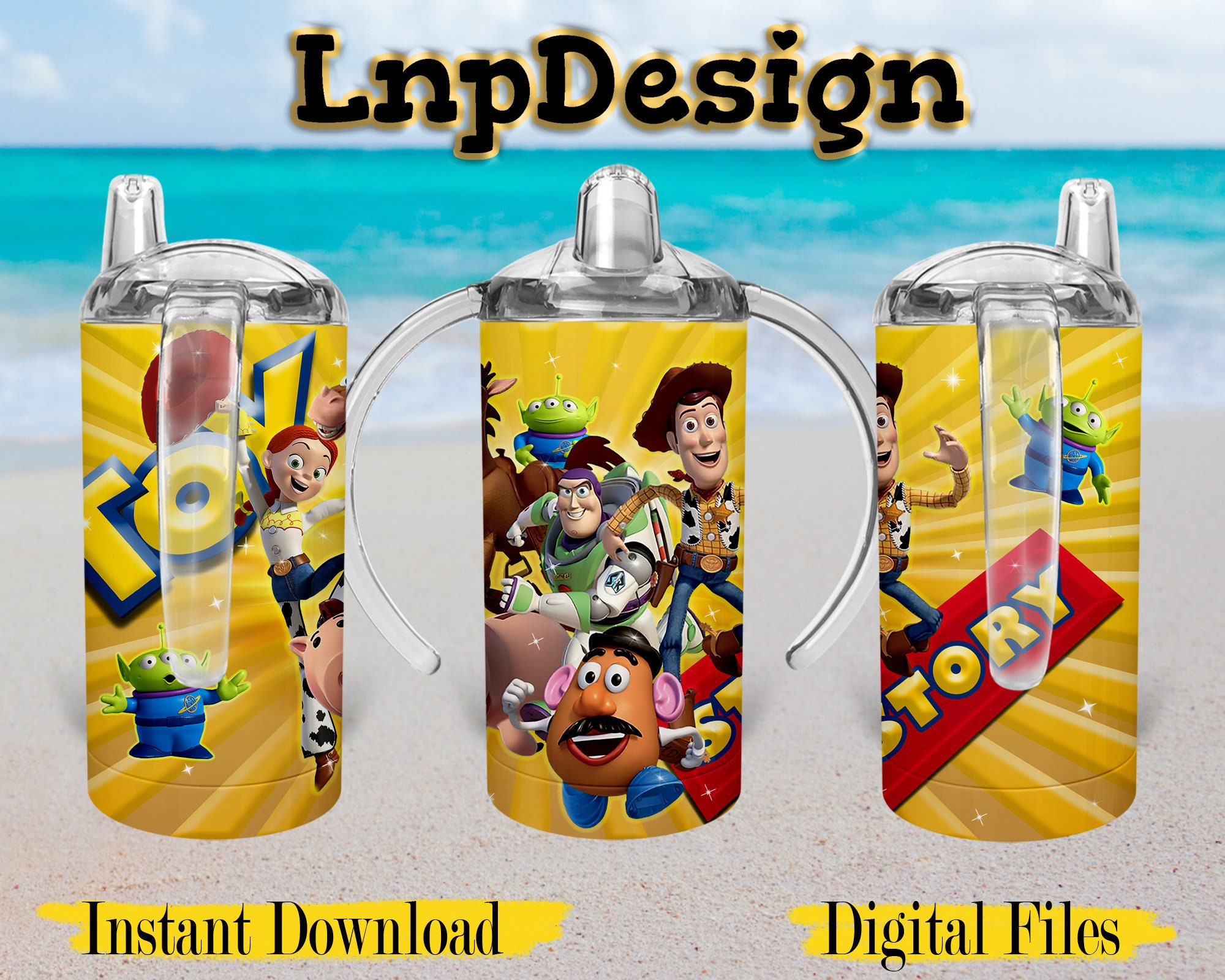 Toy Story 12 Oz Kids Sublimation Design - Etsy