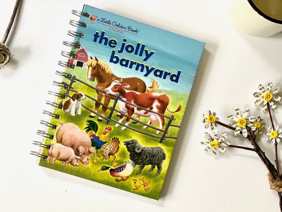 Golden Book Journal the Jolly Barnyard | Etsy