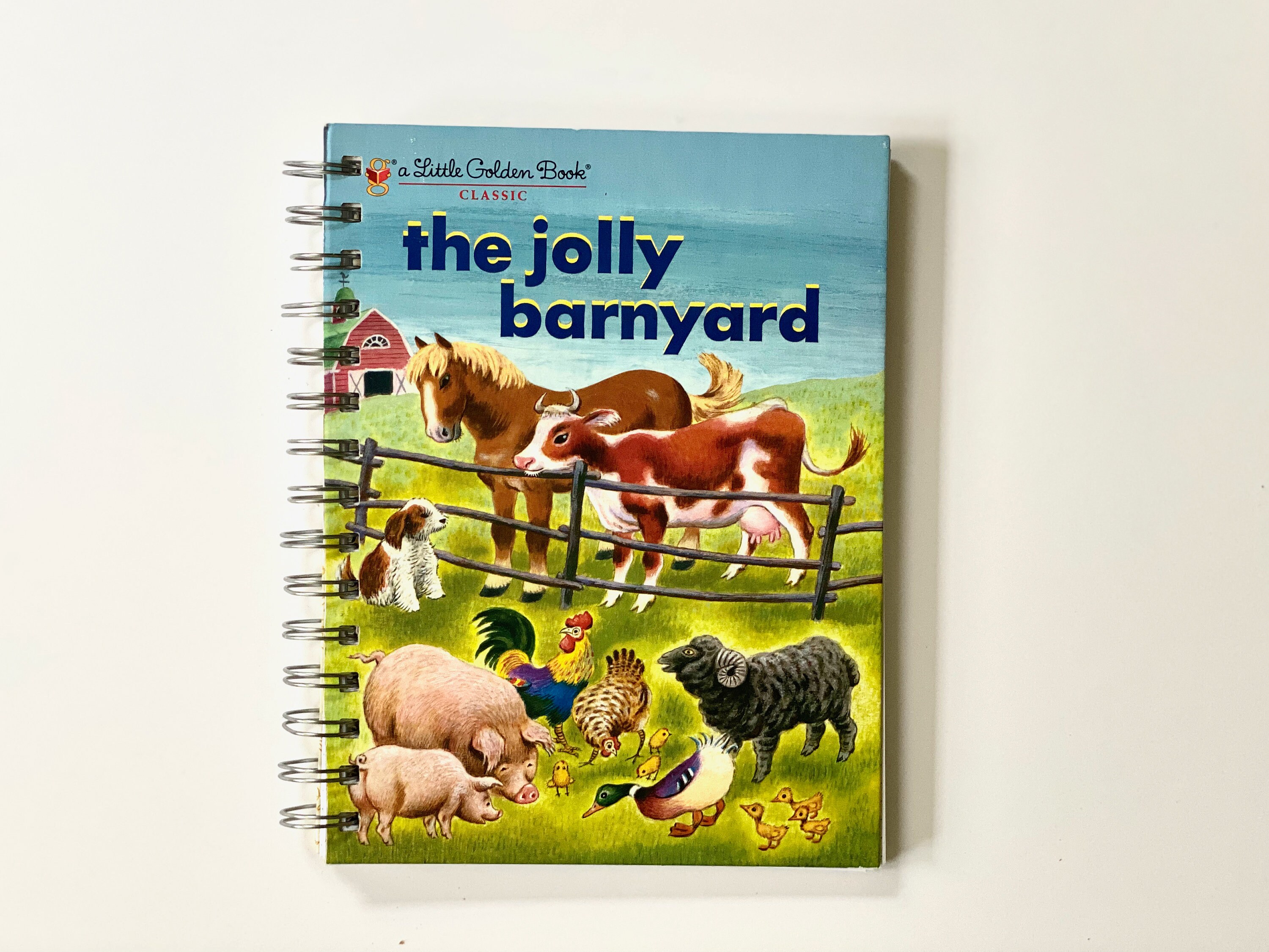 Golden Book Journal the Jolly Barnyard - Etsy