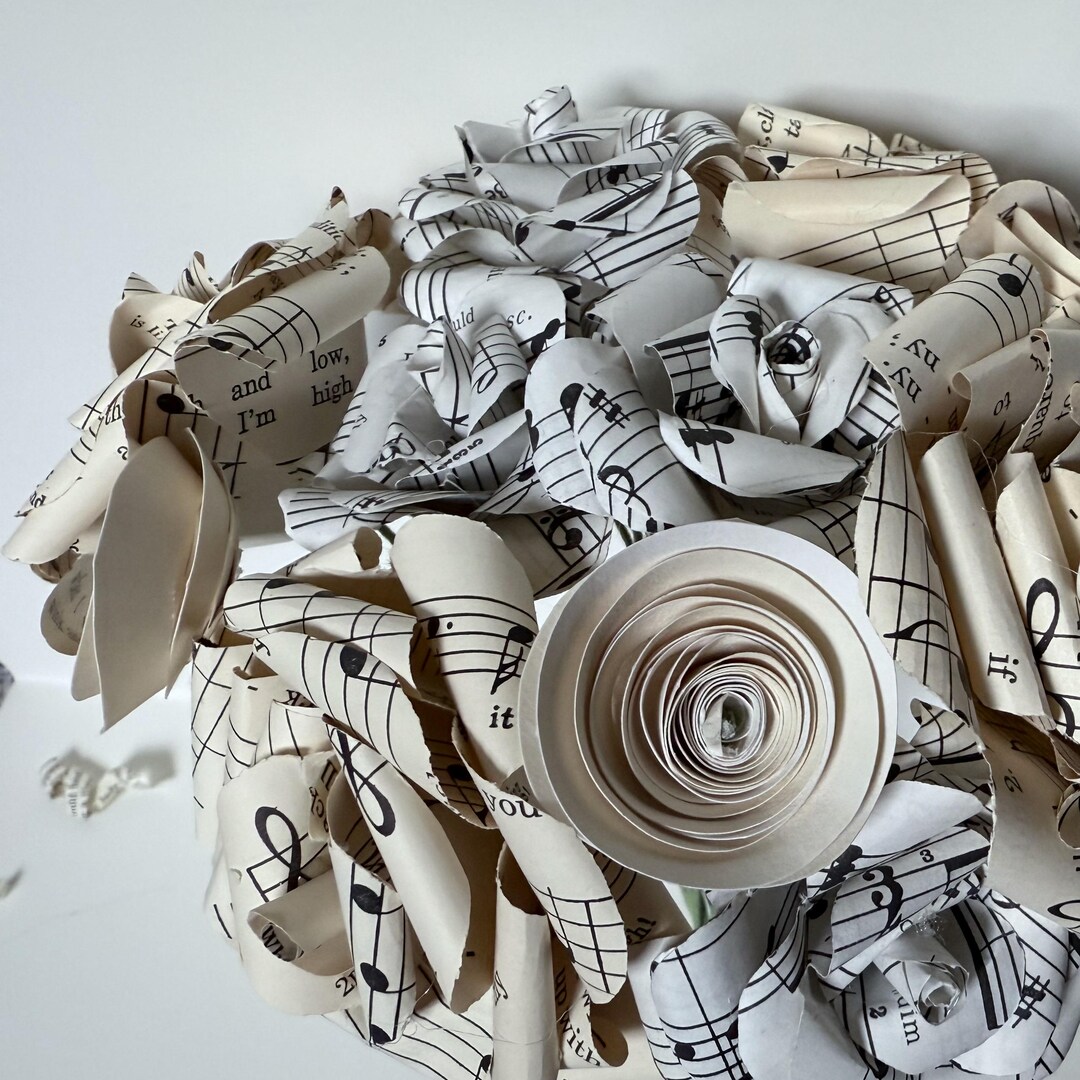 Classic Sheet Music Bouquet - Etsy