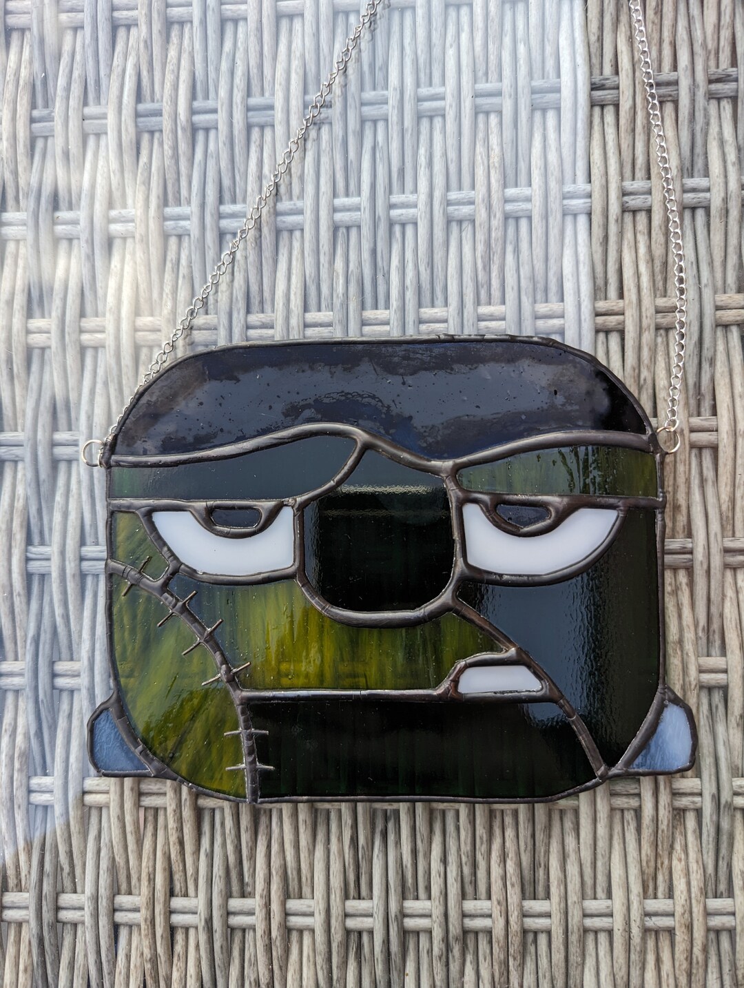 Stained Glass Frankenstein Suncatcher - Halloween - Spooky - Suncatcher ...