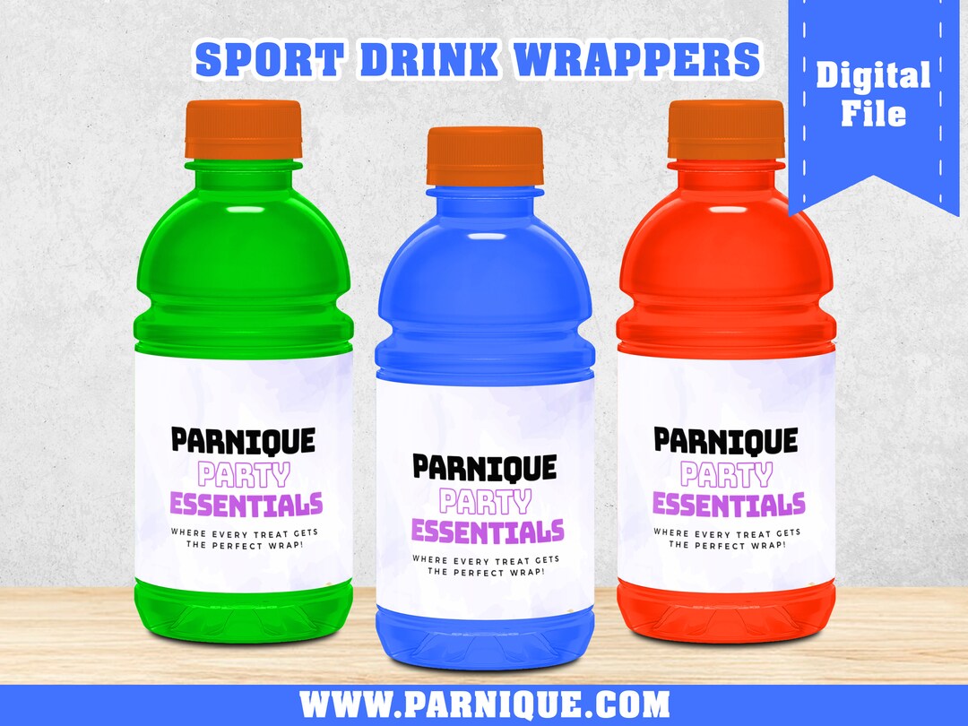 Sport Drink Wrappers Digital File - Etsy