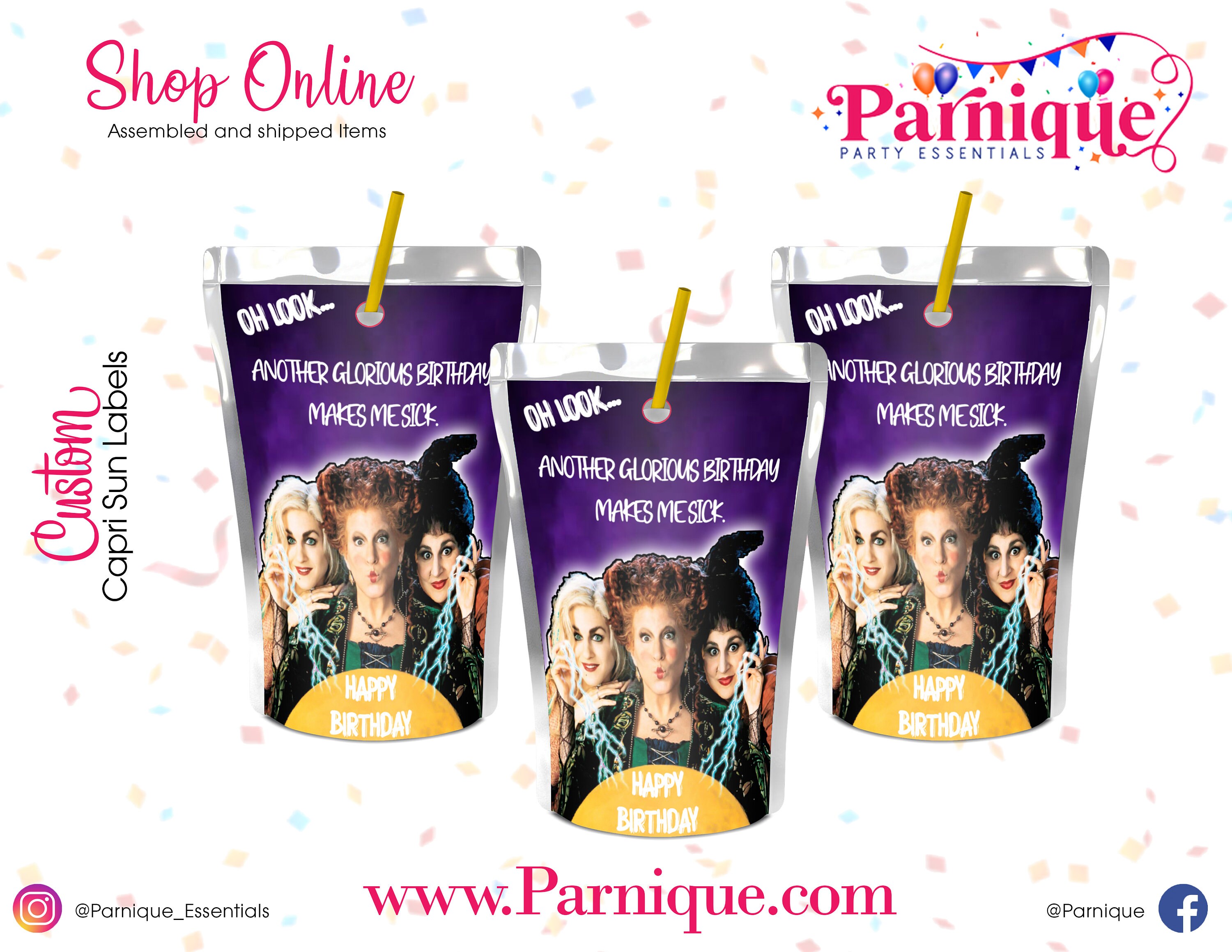 Hocus-pocus Juice Pouch Labels digital Download - Etsy