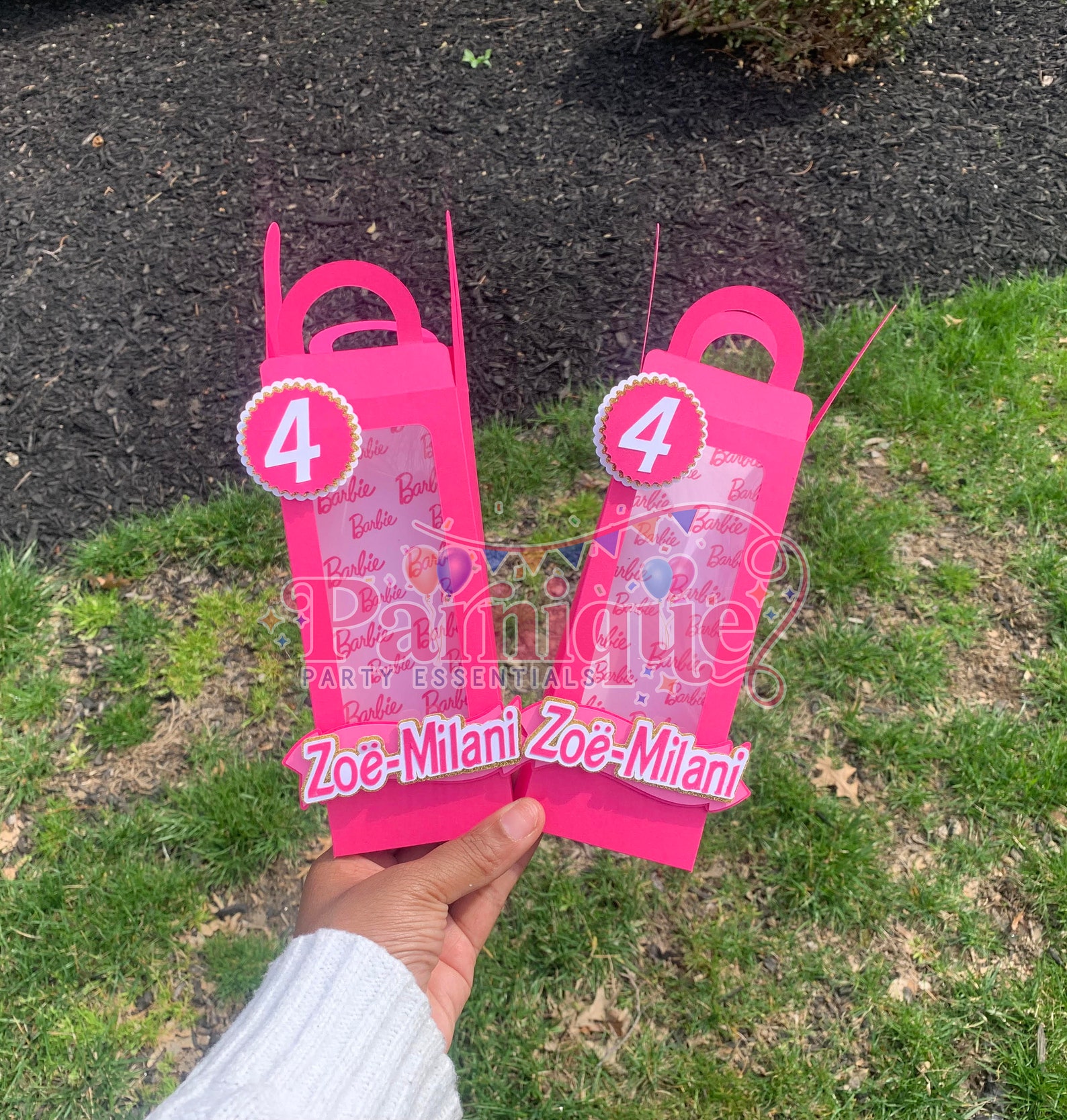 Tall 3D Box Party Favor - Customized Box - Etsy