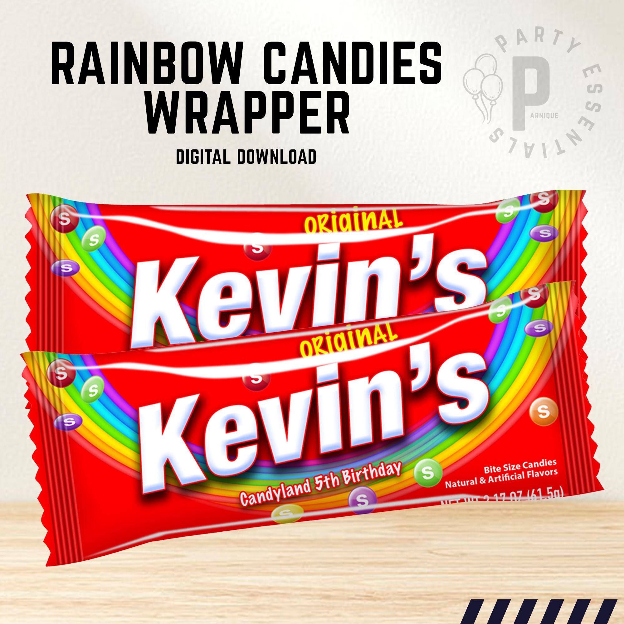 Rainbow Skittles Wrapper – Digital File – Printable Candy Favor ...