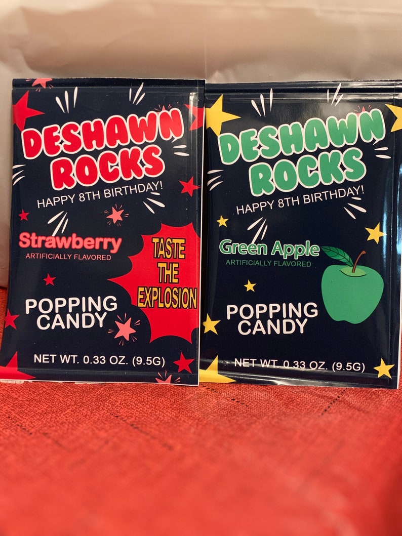 Popping Candy Wrappers Digital Download - Etsy