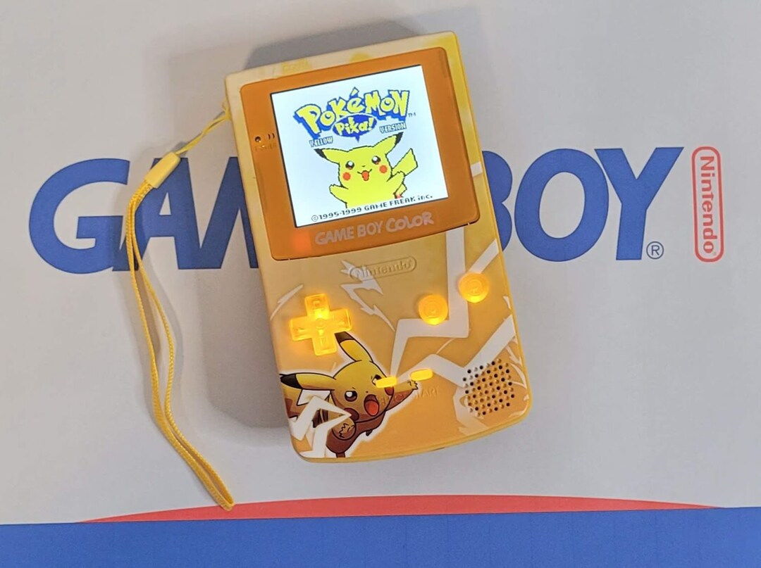 Nintendo Gameboy Color Console UV Printed Shell Pokémon Theme - Etsy