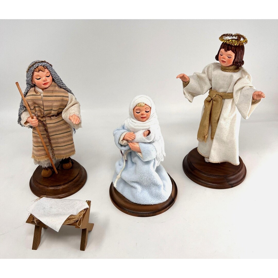 VERY RARE Simpich Character Doll Pageant Nativity COMPLETE Set Mary ...