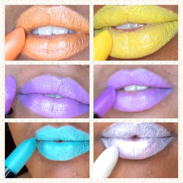 Yellow Lipstick - Etsy