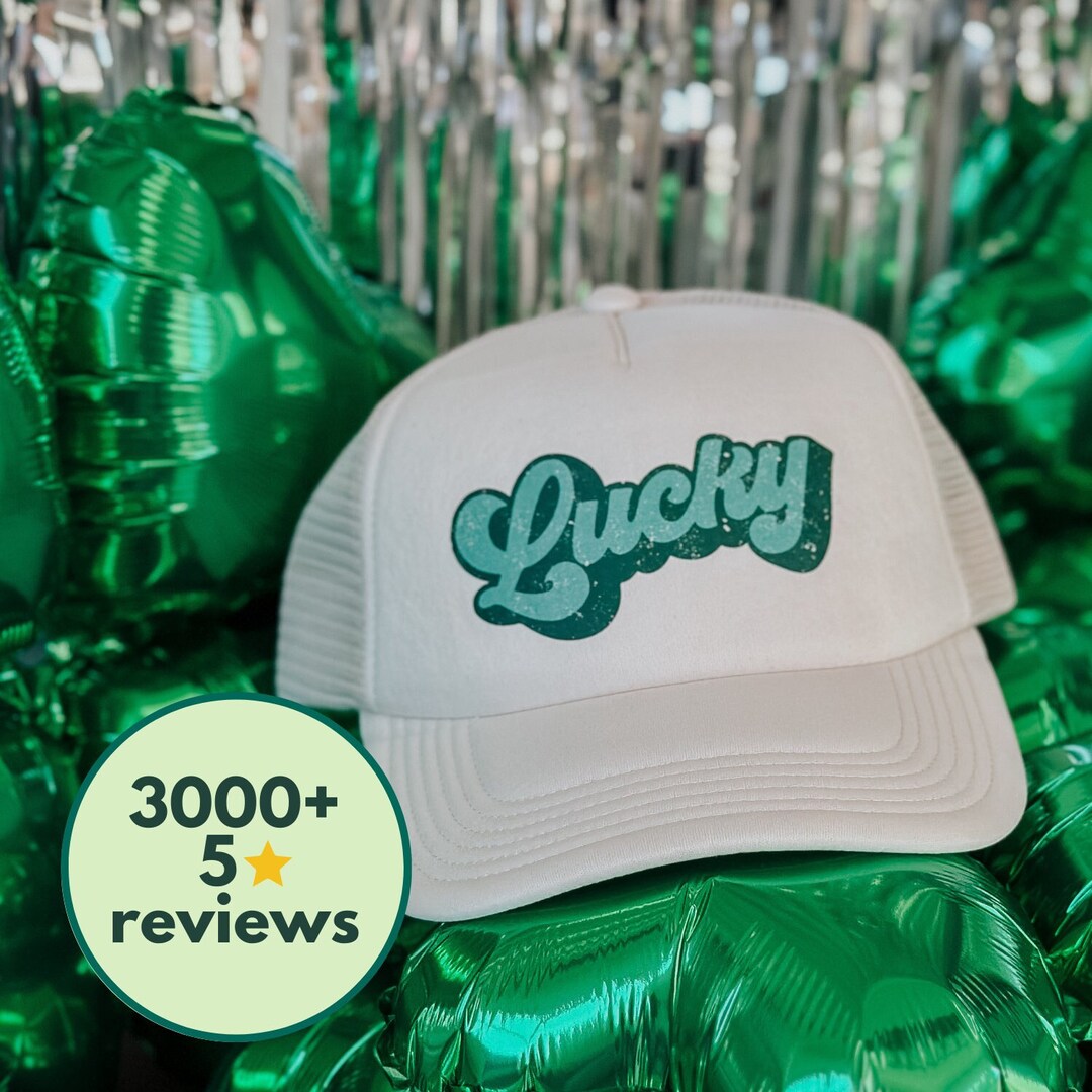 Lucky Foam Mesh Trucker Hat, St. Patrick's Day Hat, St. Patty's Trucker ...