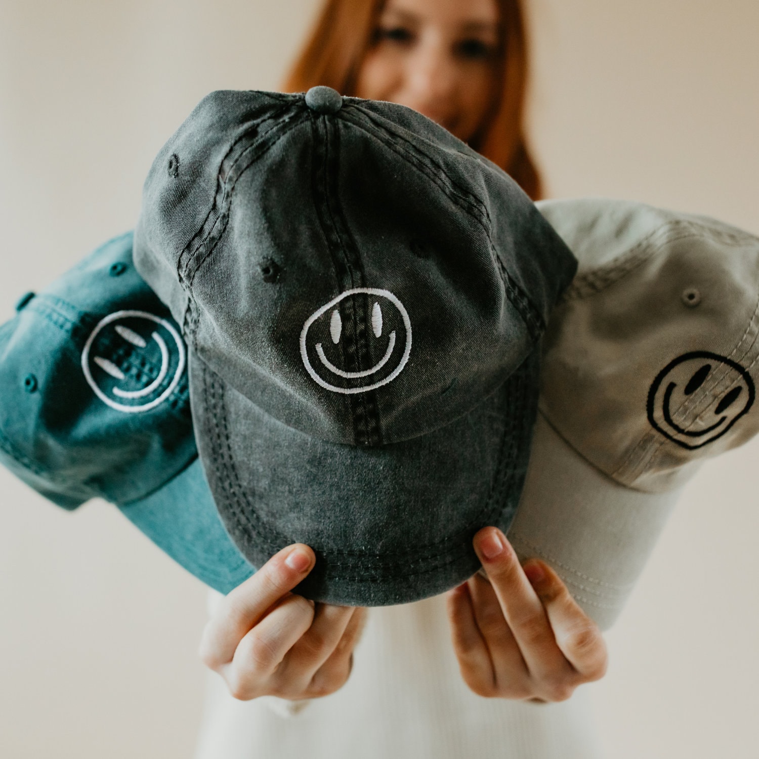 Smiley Face Embroidered Hat Happy Face Hat 90s Baseball Hat - Etsy