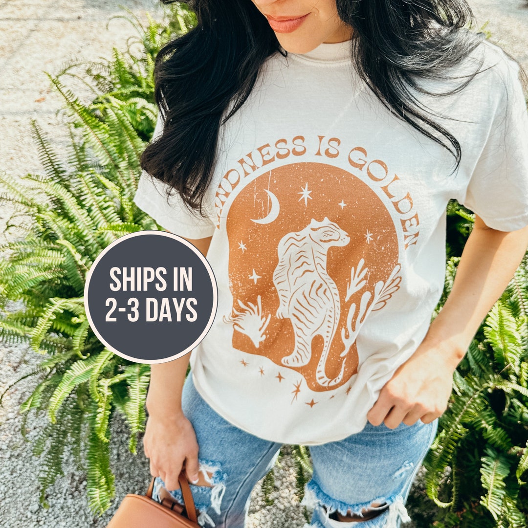 Kindness is Golden T Shirt, Be Kind Tee, Oversized Tee, Spring Shirts ...