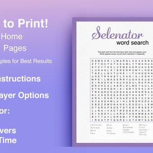 Selena Gomez Party Games: Word Scramble and Categories - Etsy
