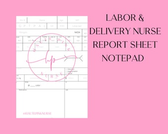 Nurse Notepad Template - Etsy