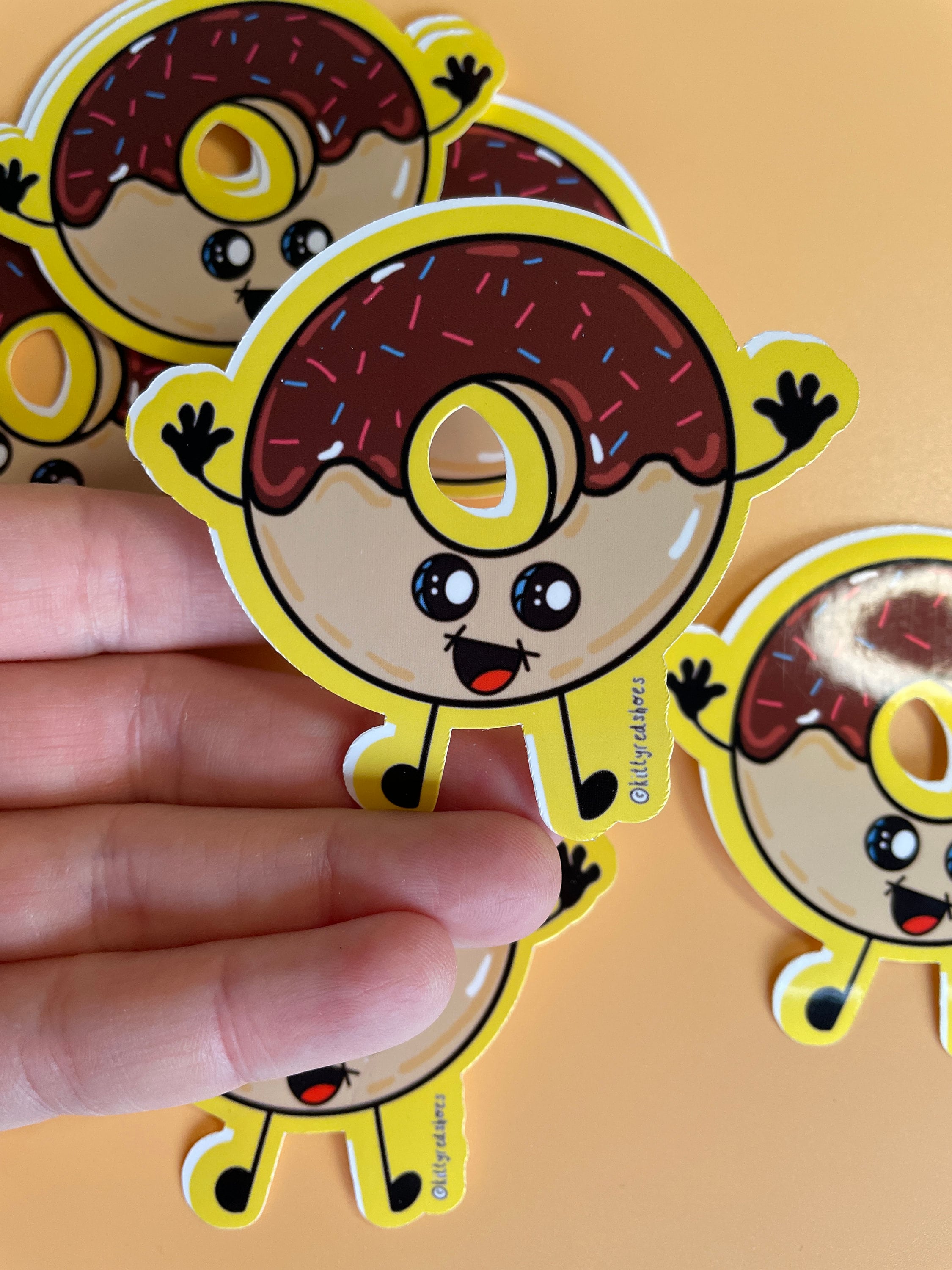 Doughnut Sticker donut, Stickers for Kids, Foodie, Food Lover - Etsy