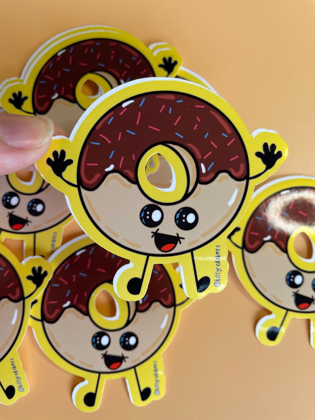 Doughnut Sticker donut, Stickers for Kids, Foodie, Food Lover - Etsy