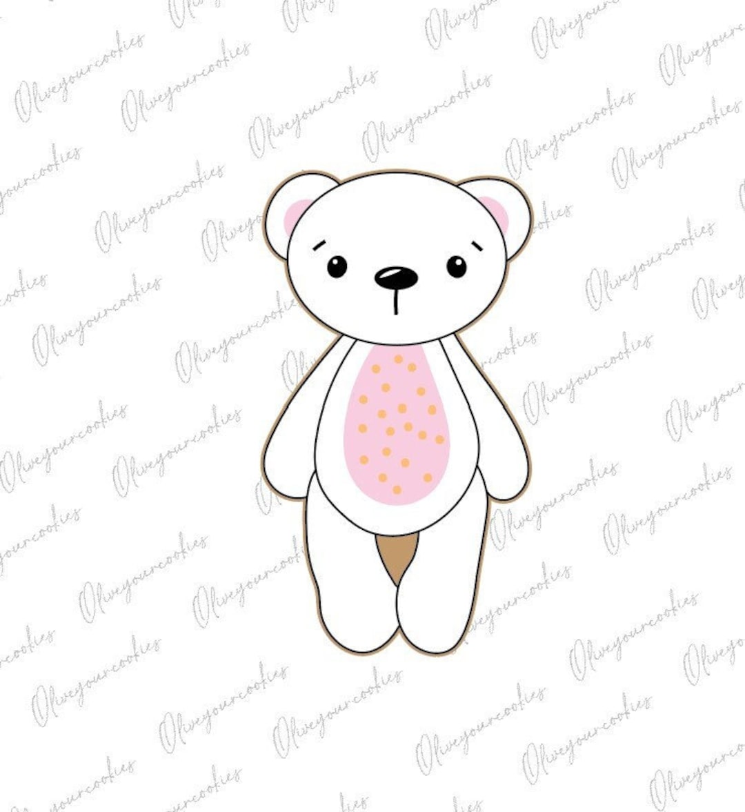 Teddy Bear - Standing Full Body - Cookie Cutter - Physical Cutter - Etsy