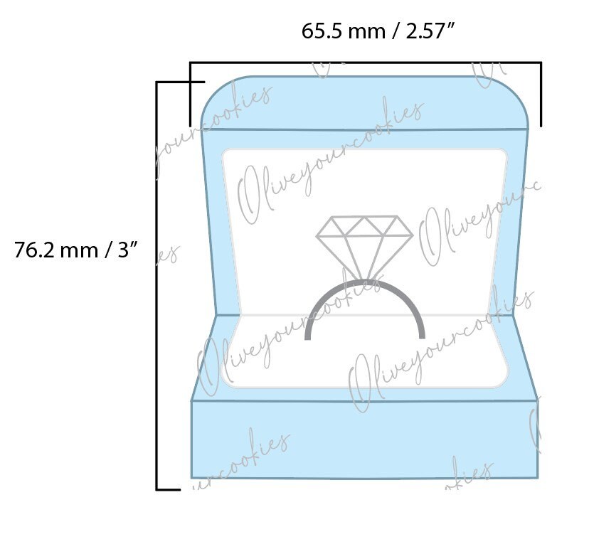 Ring Box Cookie Cutter STL File for 3D Printing PYO - Etsy