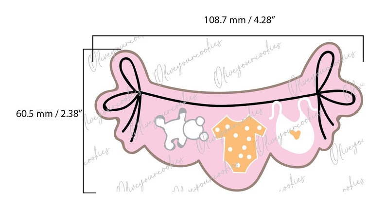 Banner Cookie Cutter - Physical Cutter - Etsy