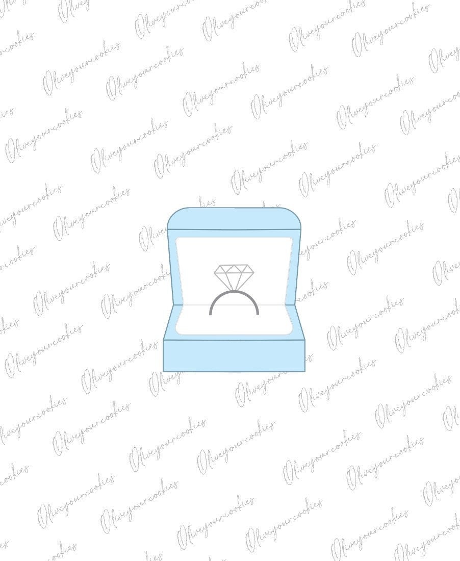 Ring Box Cookie Cutter - Physical Cutter - Etsy