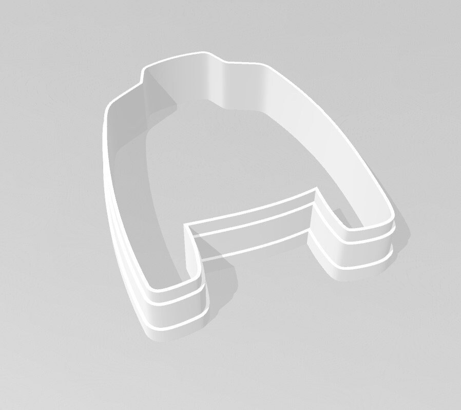 Denim Jacket Back View Cookie Cutter - STL File for 3D Printing - PYO ...