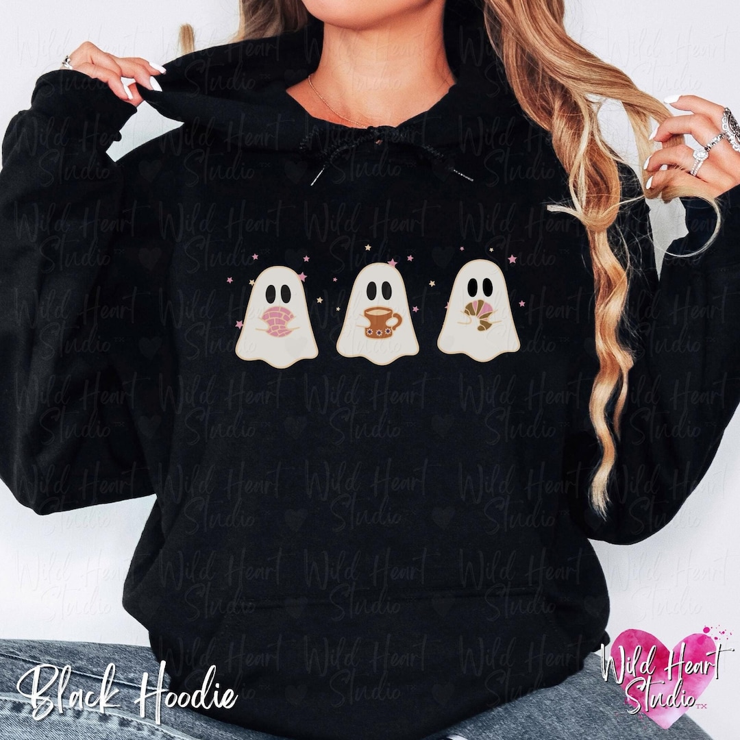 Concha Ghosts Hoodie Cafecito Y Cucuy Sudadera Fantasma Cute Latina ...