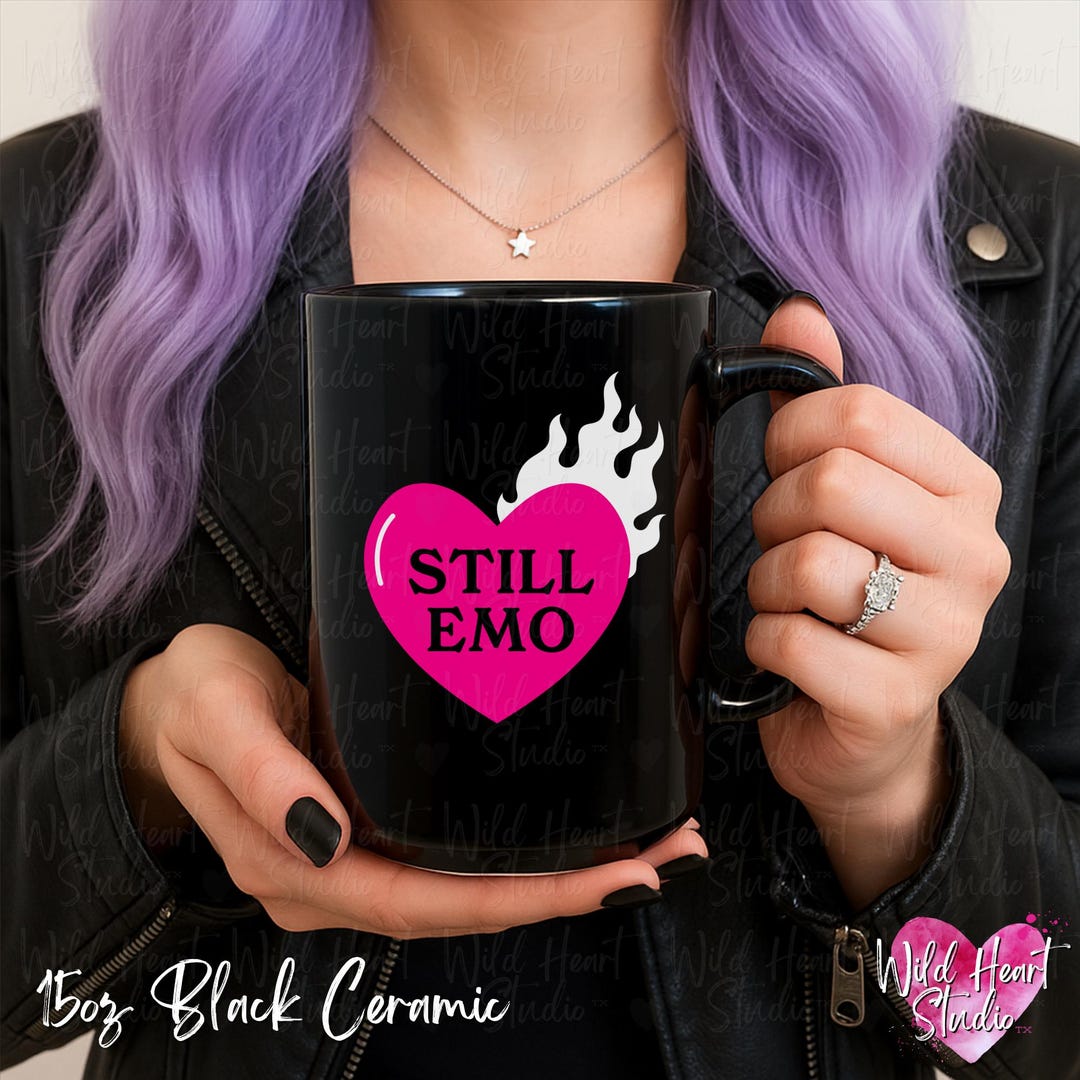 Still Emo Ceramic Mug | Elder Emo Coffee Cup, Pop Punk Gift - Etsy