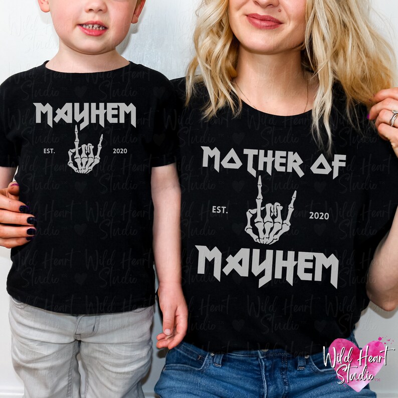 CUSTOM Heavy Metal Mommy and Me Outfit | Rocker Pregnancy Announcement ...