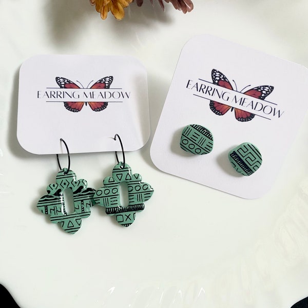 Aztec Hoop Earrings - Etsy